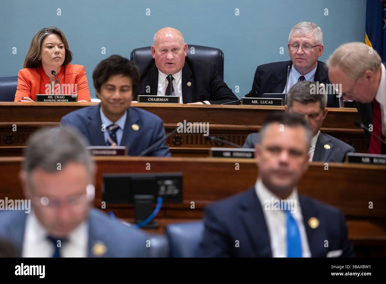 At top left, House Agriculture Committee Ranking Member Angie Craig (D ...