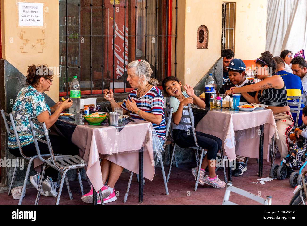 Local People Eating Lunch In The Market, Cafayate, Salta Province ...