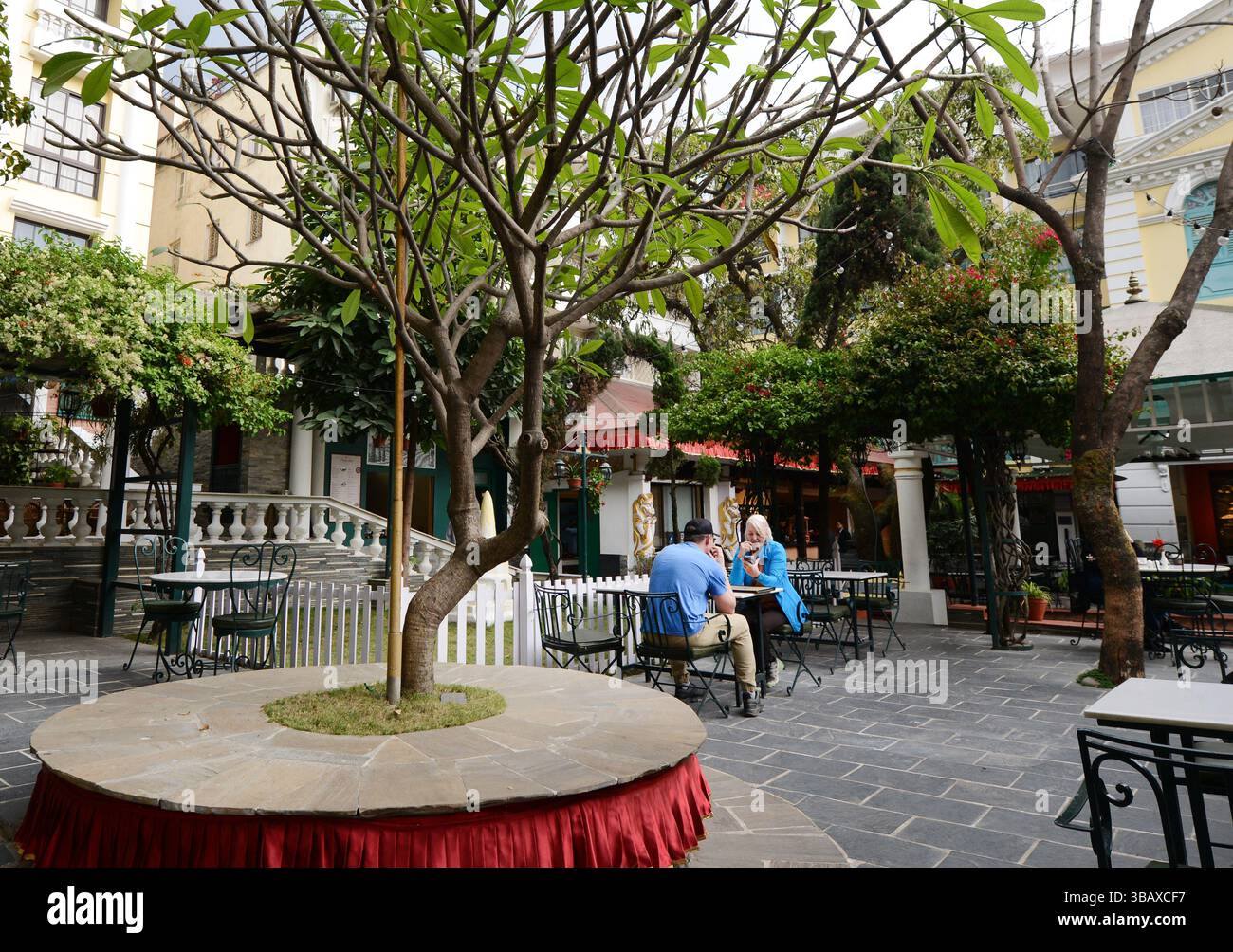 The Kathmandu Guest House in the Thamel, Kathmandu, Nepal Stock Photo ...