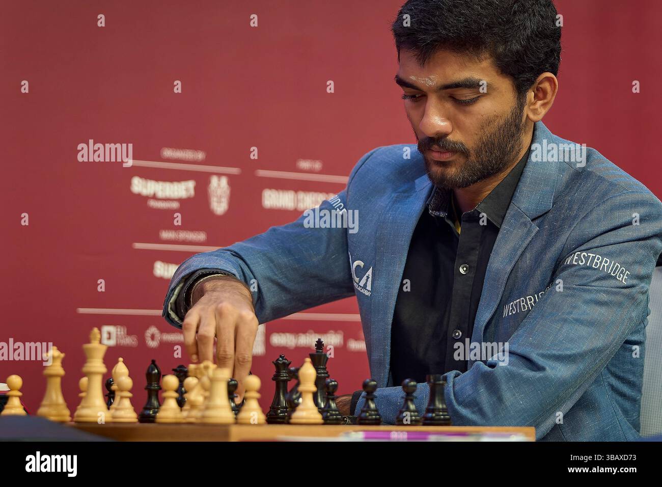 Bucharest, Romania. 13th May, 2025: Indian chess grandmaster Gukesh ...