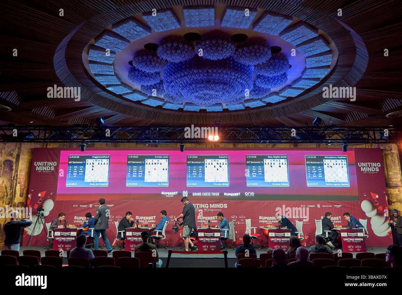 Bucharest, Romania. 13th May, 2025: Round 6 of the Superbet Chess Classic Romania 2025, of the ...