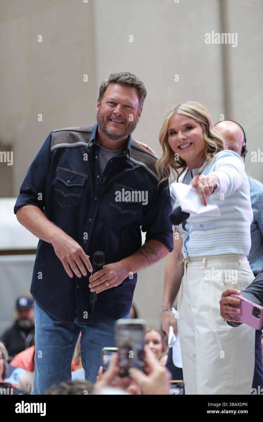 NEW YORK, NY - MAY 13, 2025: Country music star Blake Shelton performs ...