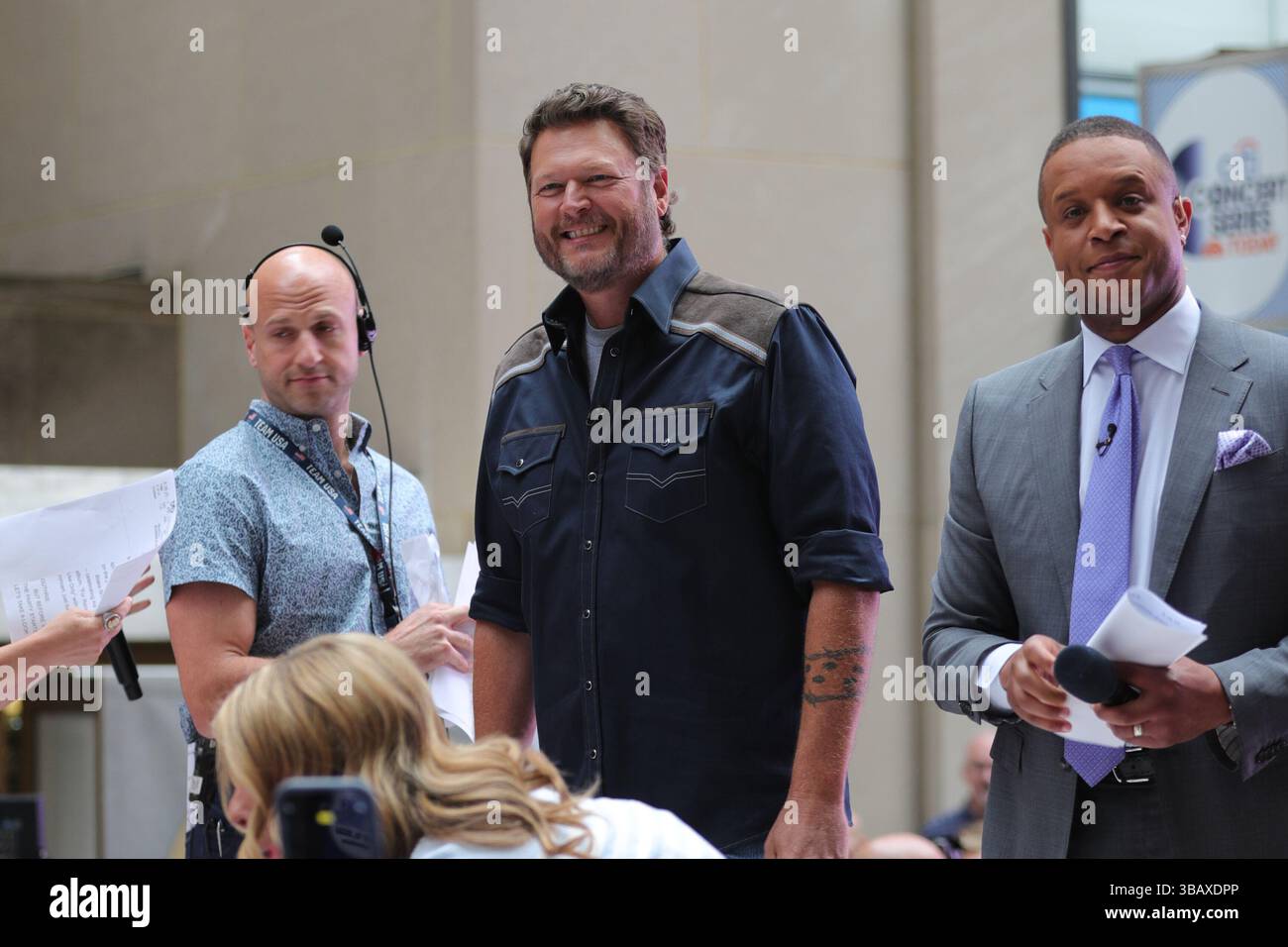 NEW YORK, NY - MAY 13, 2025: Country music star Blake Shelton performs ...