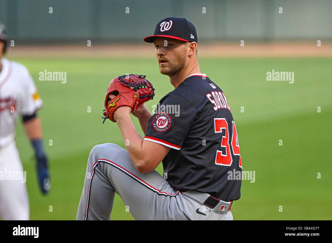 ATLANTA, GA - MAY 13: Washington Nationals pitcher Michael Soroka (34 ...