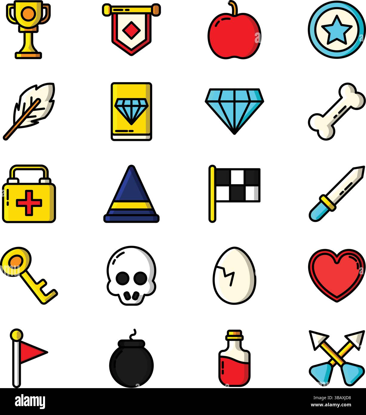 Xp game icons Stock Vector Images - Alamy