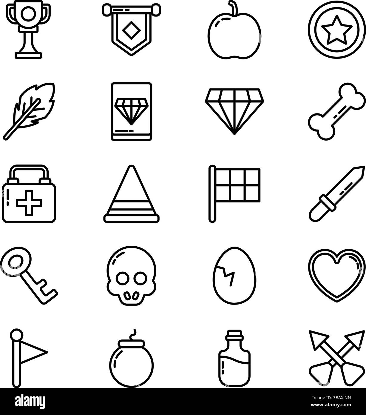 Video Game Icons Set – Gaming, Console, Controller, and Digital ...