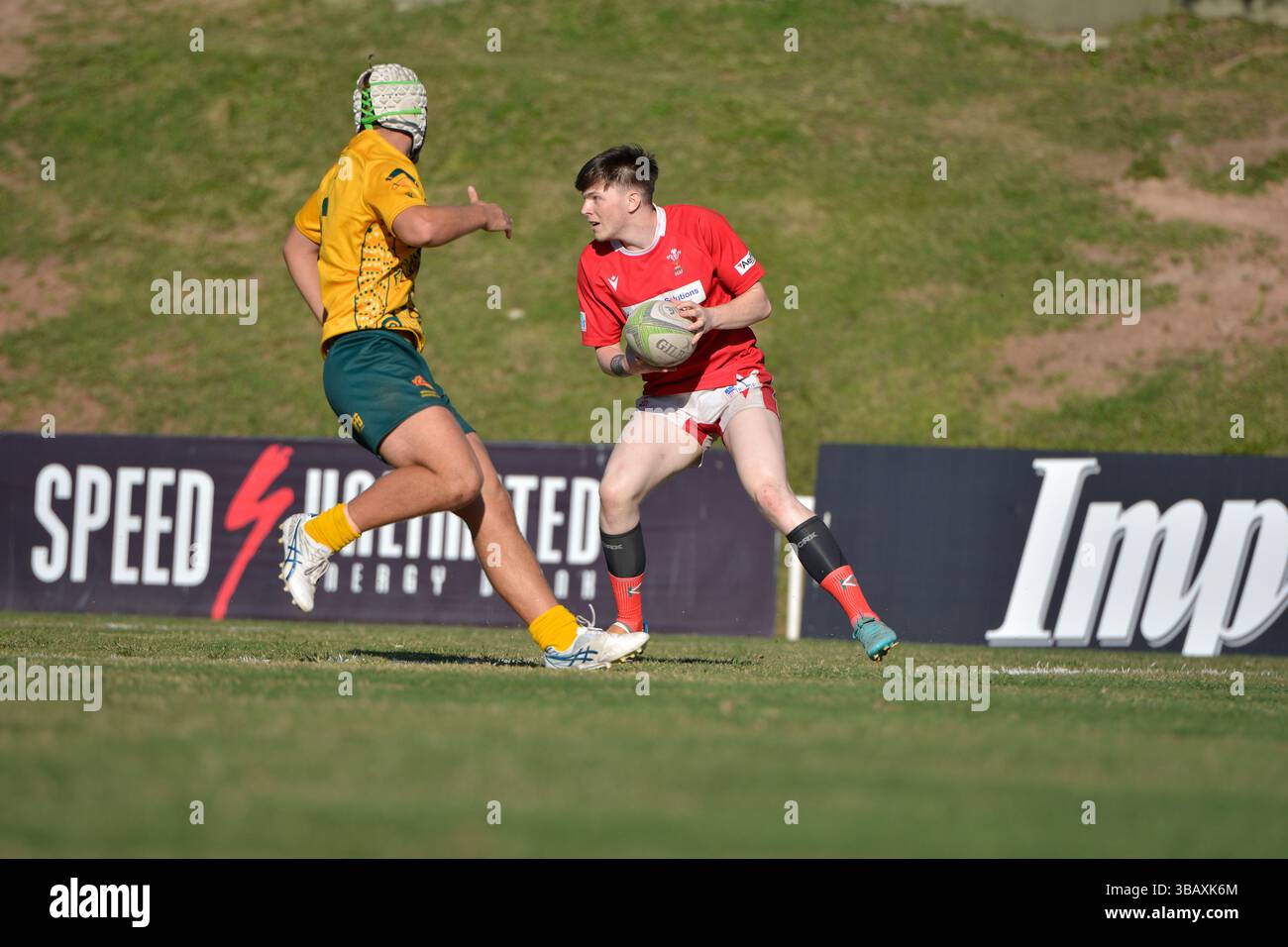 Players from various nations in action during the 2023 World Deaf Rugby ...