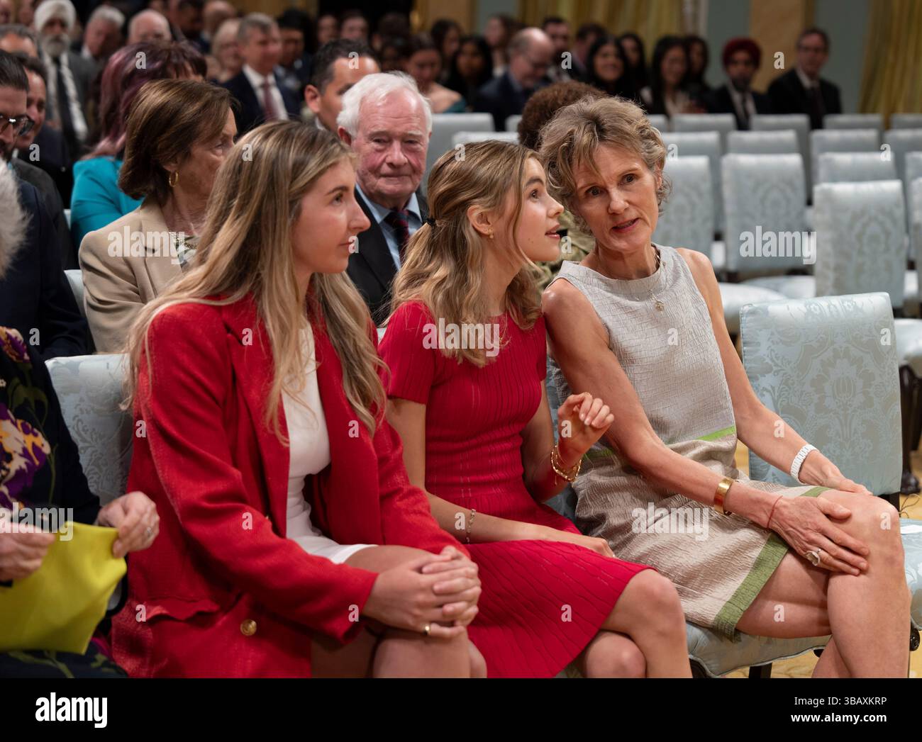 Ottawa, Canada. 13th May, 2025. Prime Minister Mark Carney's wife Diana ...