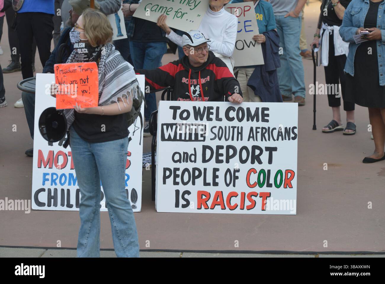 May 13, 2025, Worcester, Ma, USA: Outrage builds as residents assemble ...