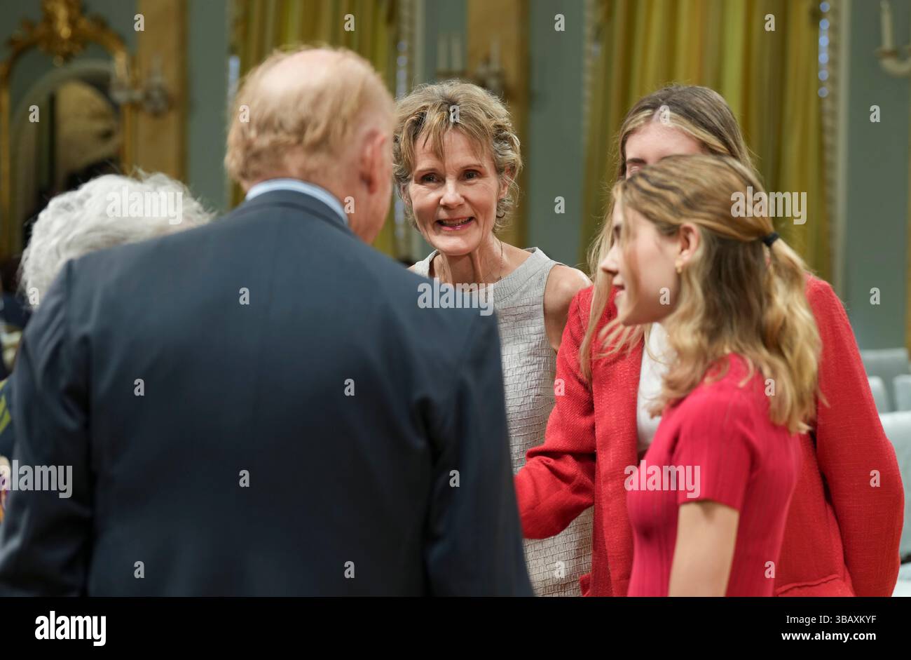 Ottawa, Canada. 13th May, 2025. Diana Fox Carney and daughter Cleo ...