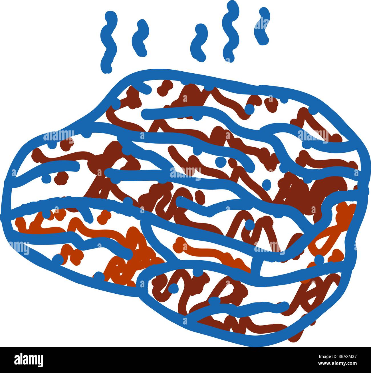 meat smoked icon doodle illustration Stock Vector Image & Art - Alamy