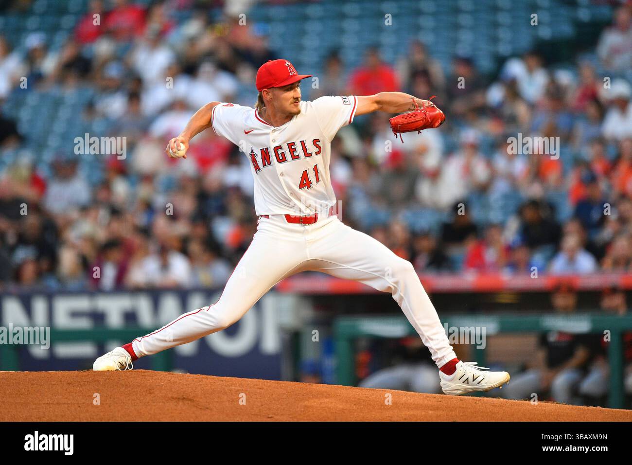 ANAHEIM, CA - MAY 10: Los Angeles Angels pitcher Jack Kochanowicz (41 ...
