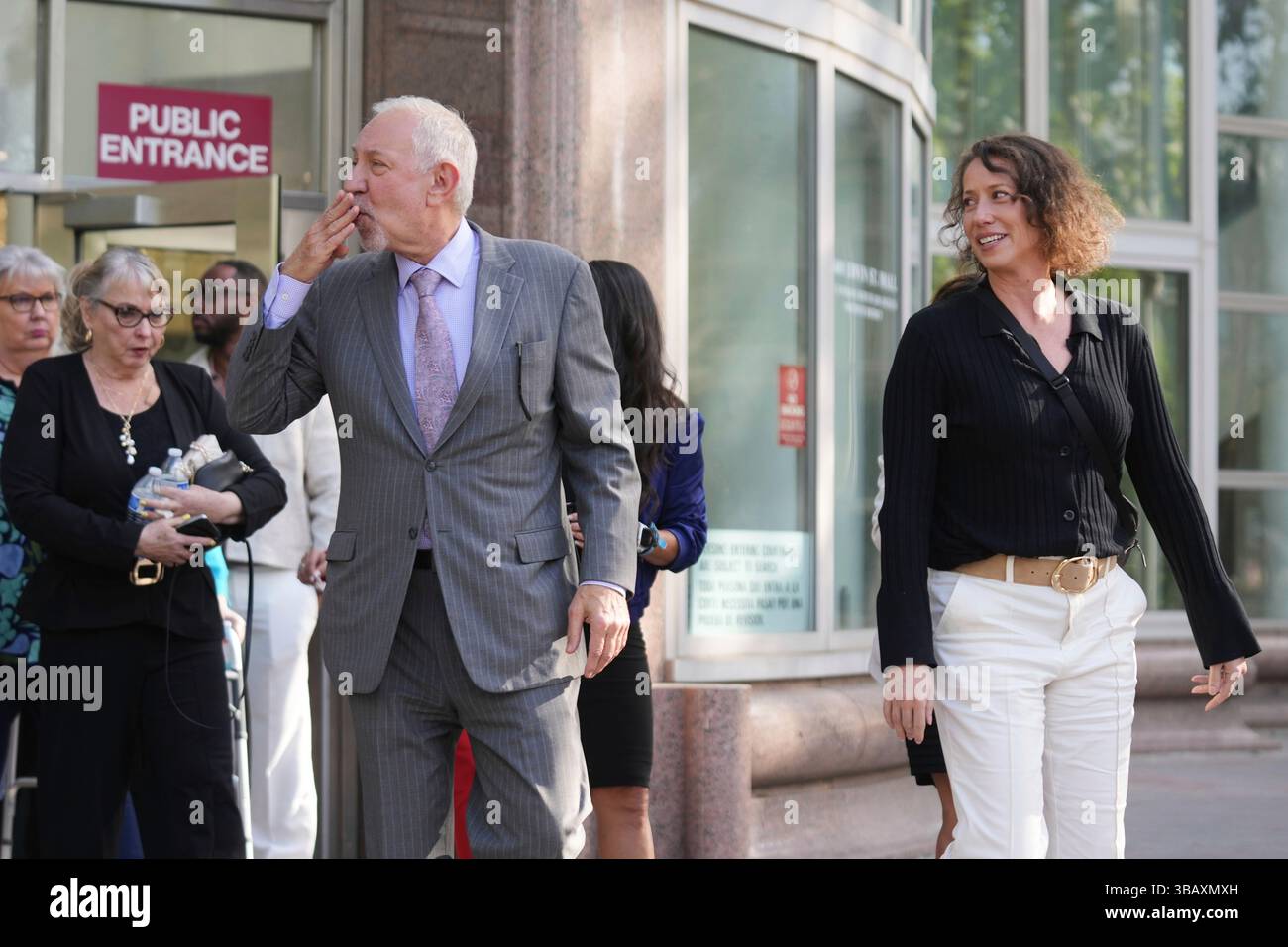 Attorney Mark Geragos, left, and Anamaria Baralt, cousin of Erik and ...