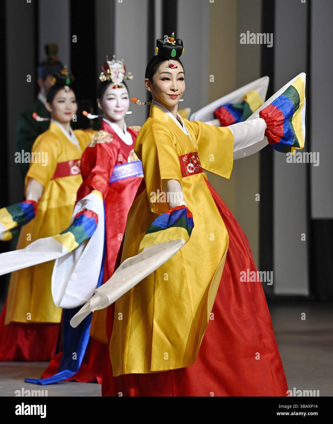 Dancers from South Korea perform at the World Exposition in Osaka on ...