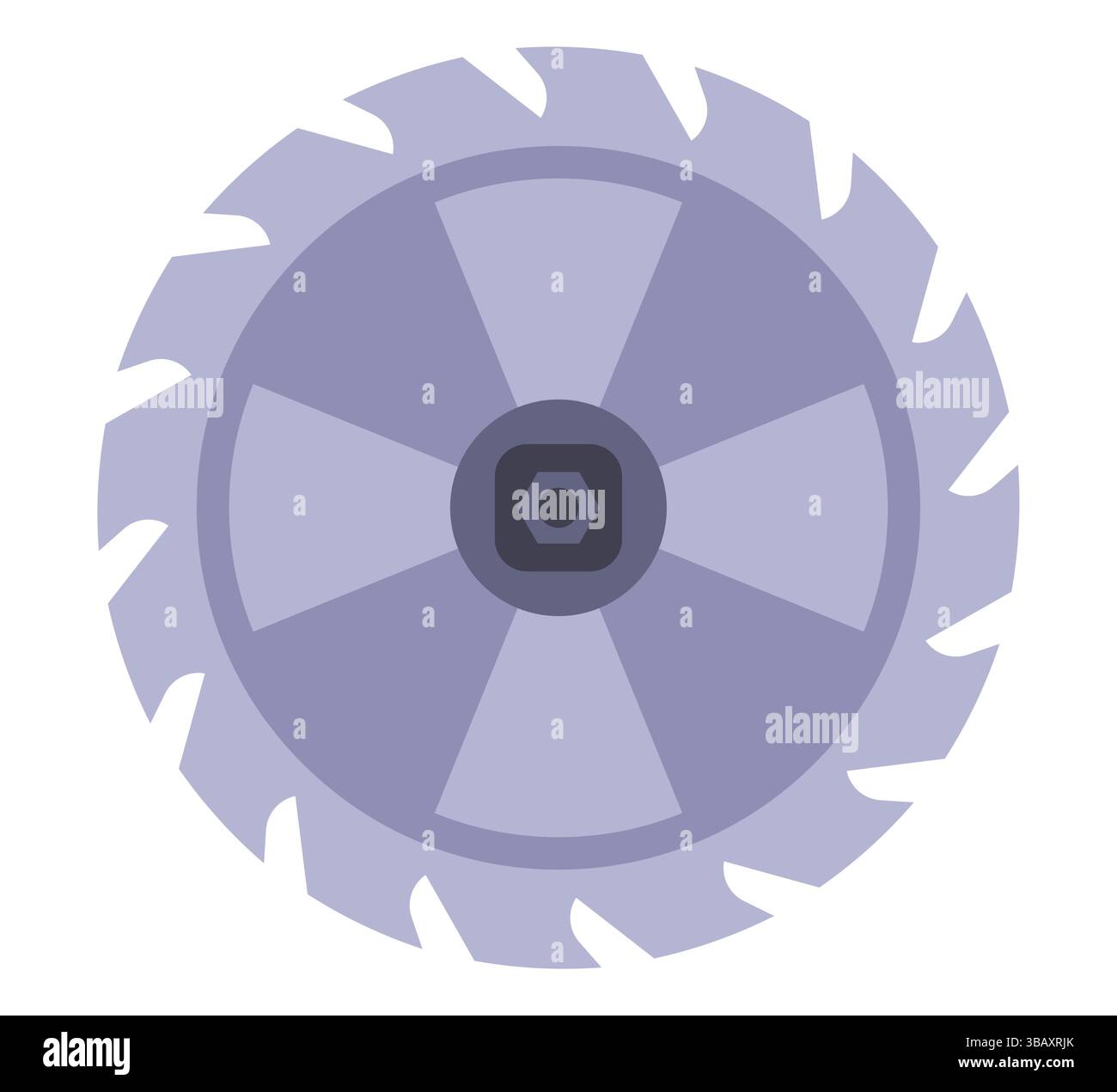 Flat chainsaw blade for cutting. flat illustration Stock Vector Image ...
