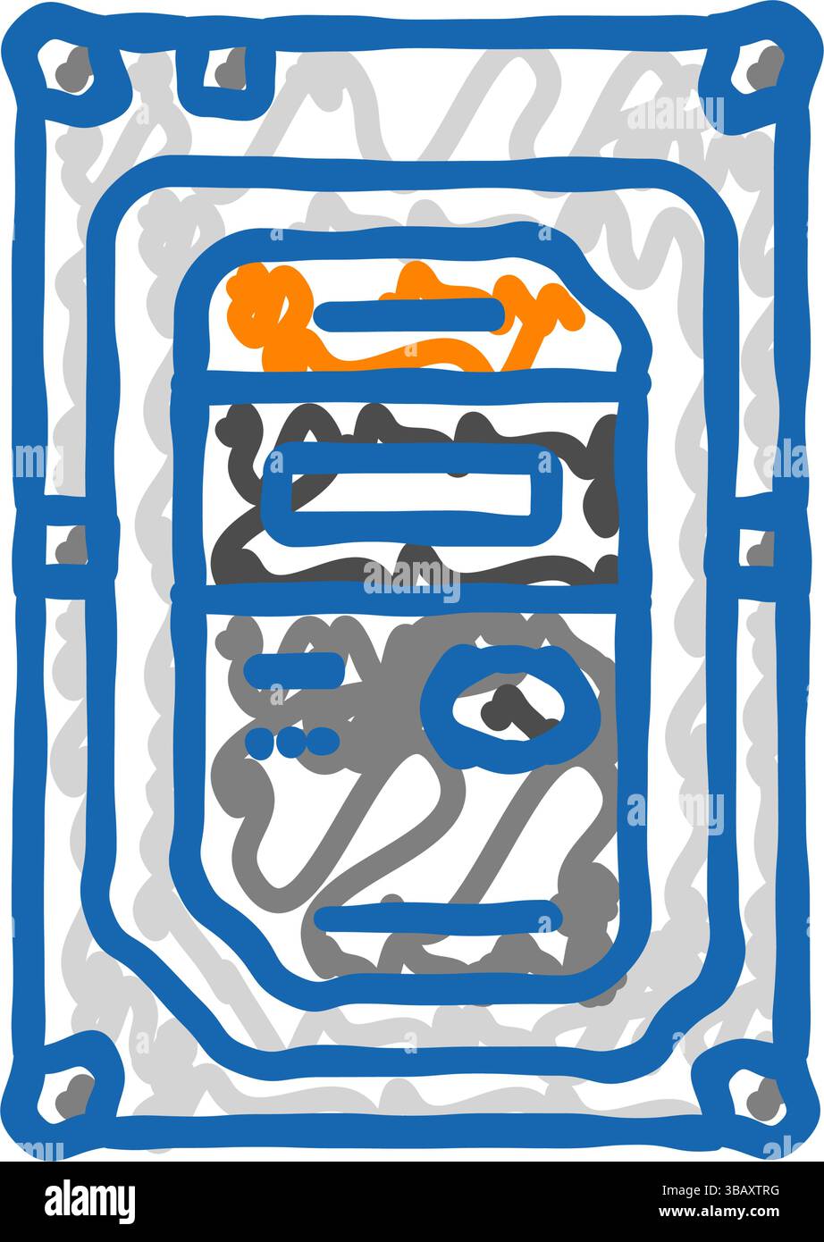 hard drive gaming pc icon doodle illustration Stock Vector Image & Art - Alamy