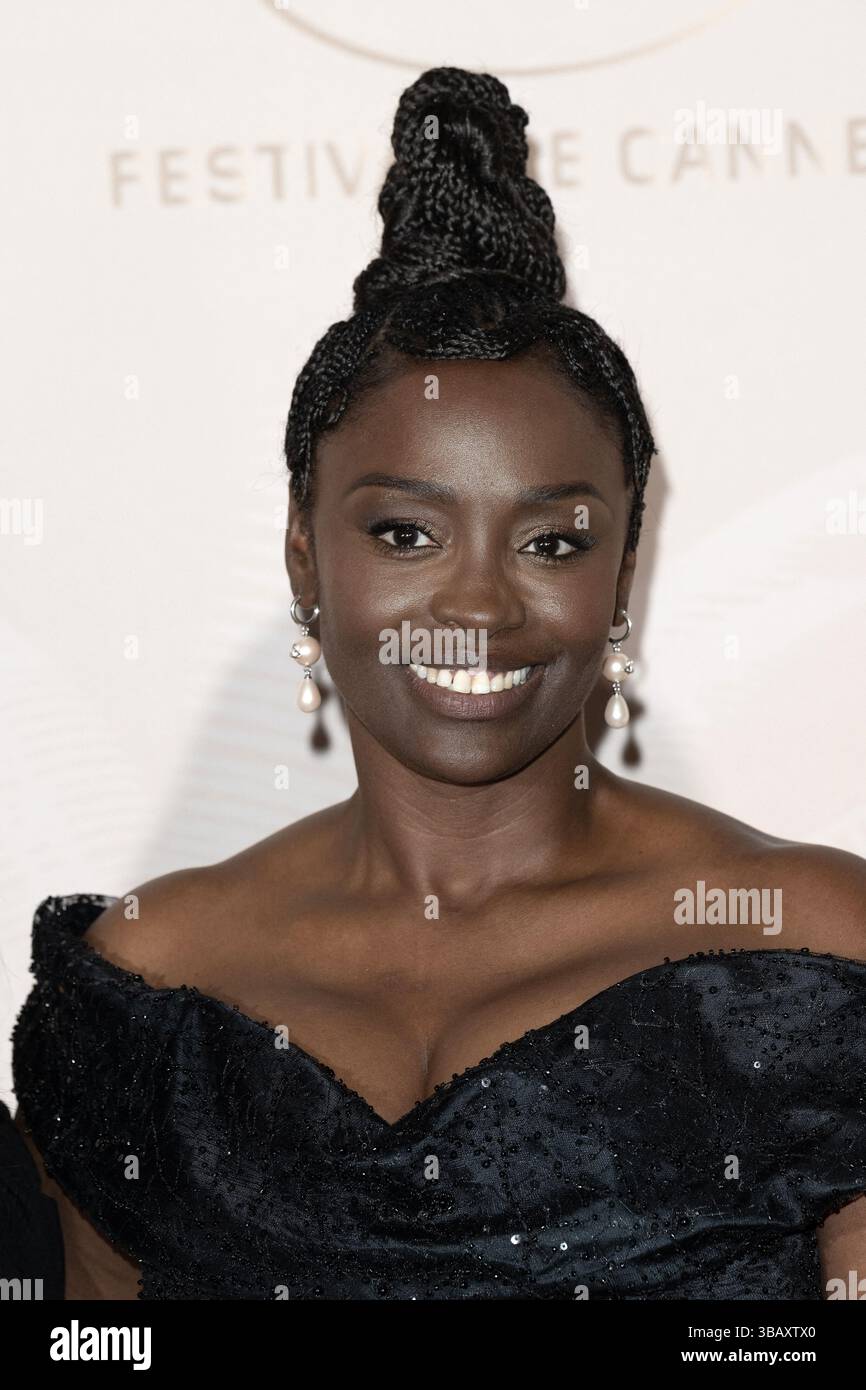 Cannes, France. 13th May, 2025. Aïssa Maïga attends the 2025 opening Dinner during of the 78th ...