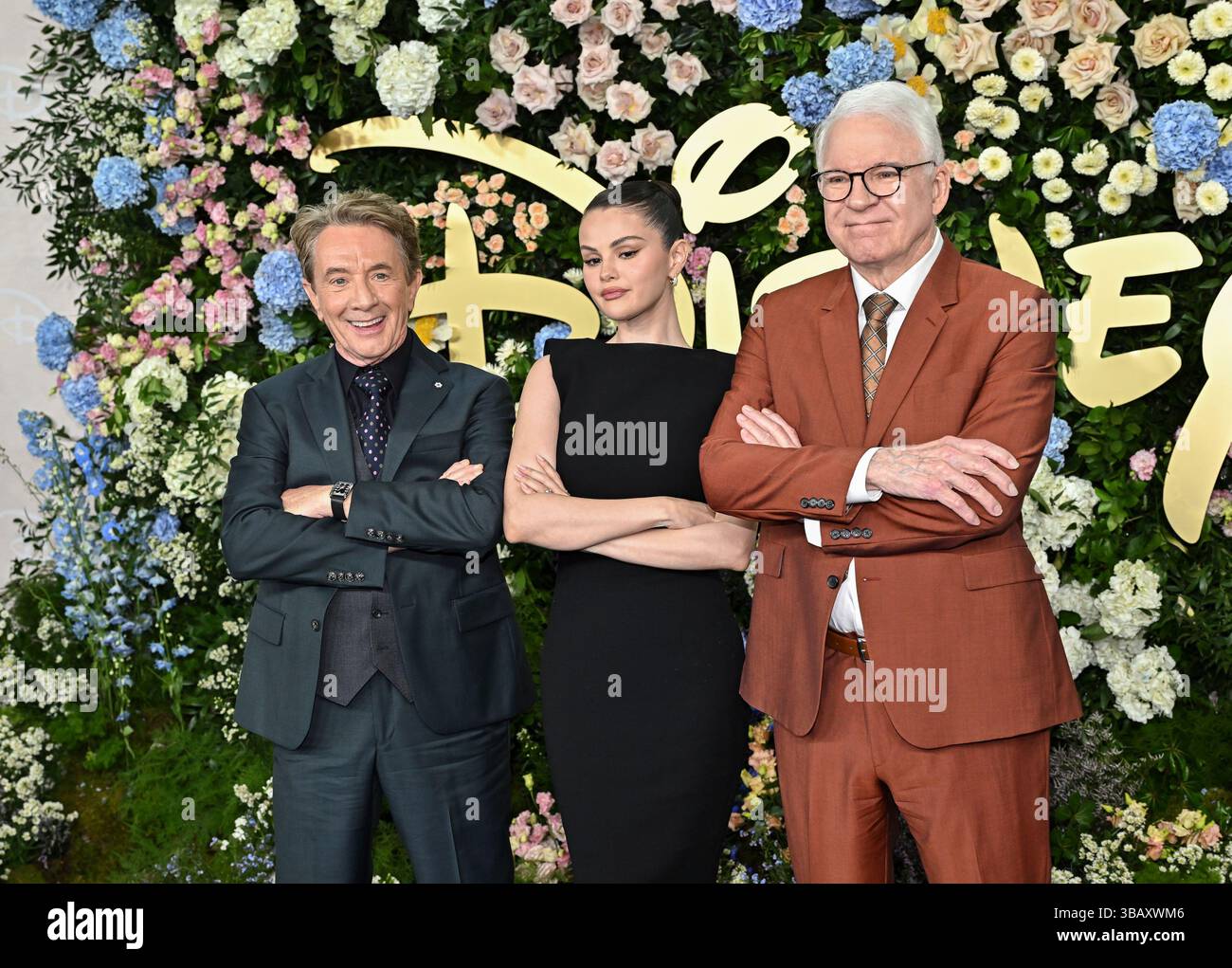 Martin Short, left, Selena Gomez and Steve Martin attend the Disney ...