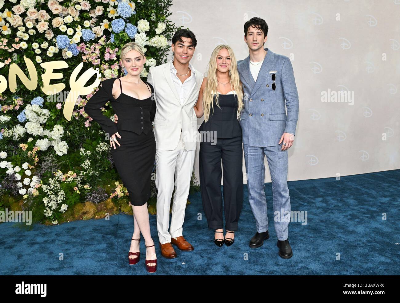 Meg Donnelly, left, Malachi Barton, Freya Skye and Milo Manheim attend ...