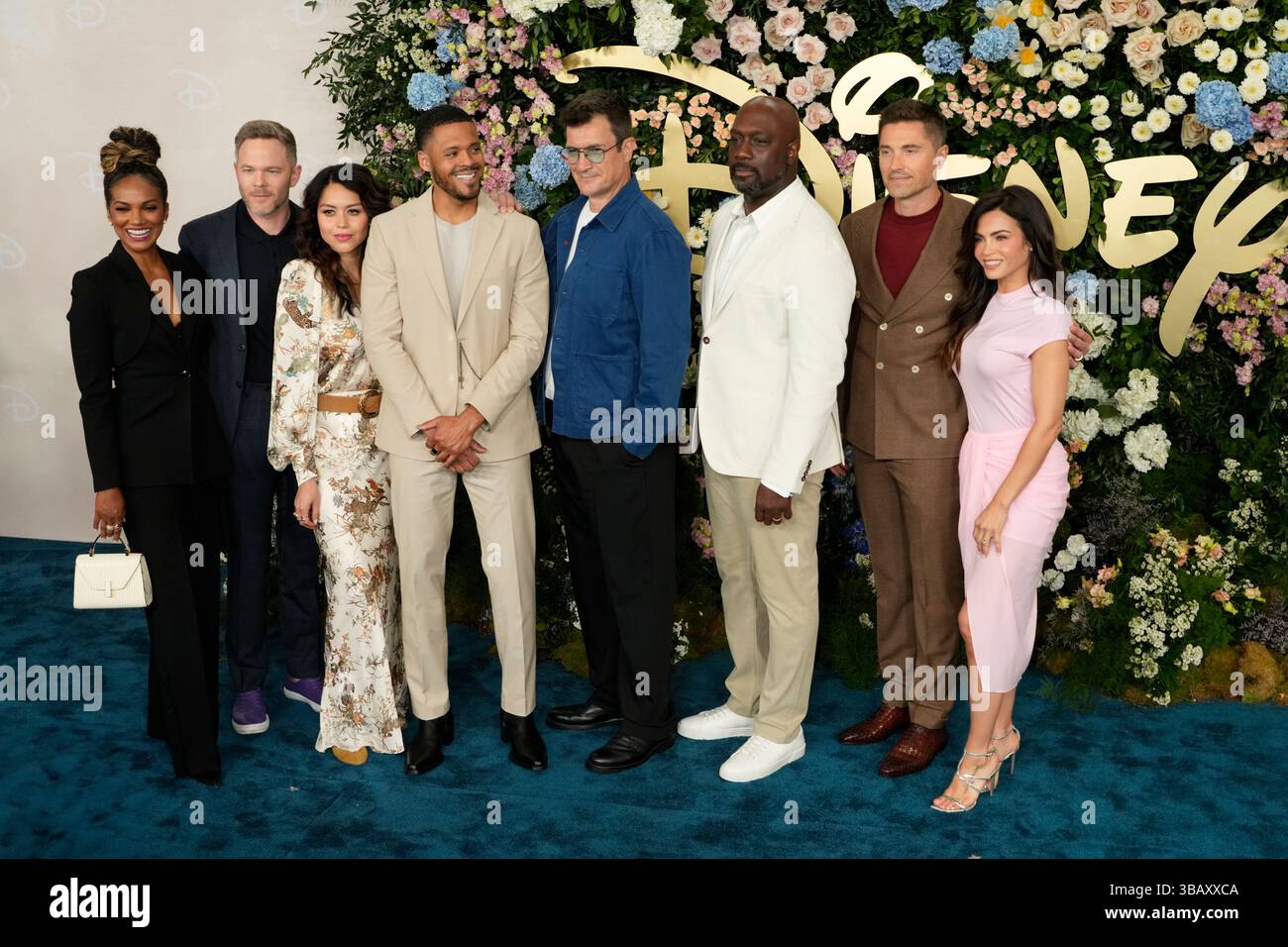 New York, USA. 13th May, 2025. Cast of The Rookie L-R: Mekia Cox, Shawn ...