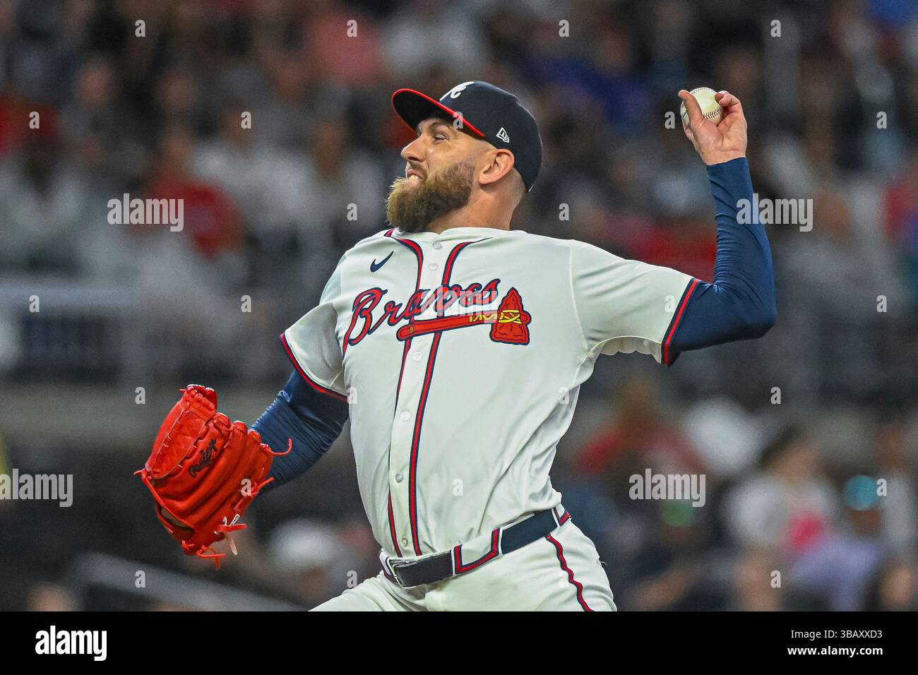 ATLANTA, GA - MAY 13: Atlanta Braves pitcher Dylan Lee (52) during the ...