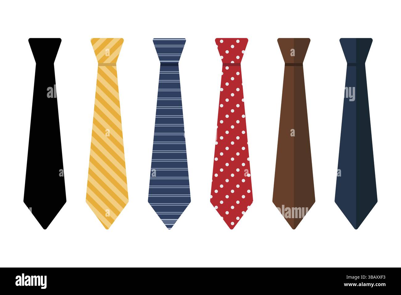 A row of vibrant, colorful ties featuring varying patterns on a clean ...
