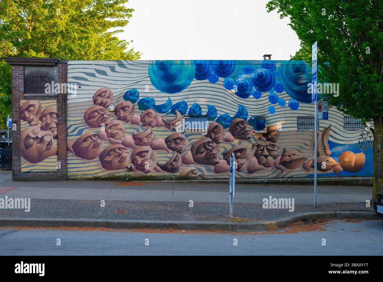 A mural off Commercial Drive in Vancouver, BC Stock Photo - Alamy