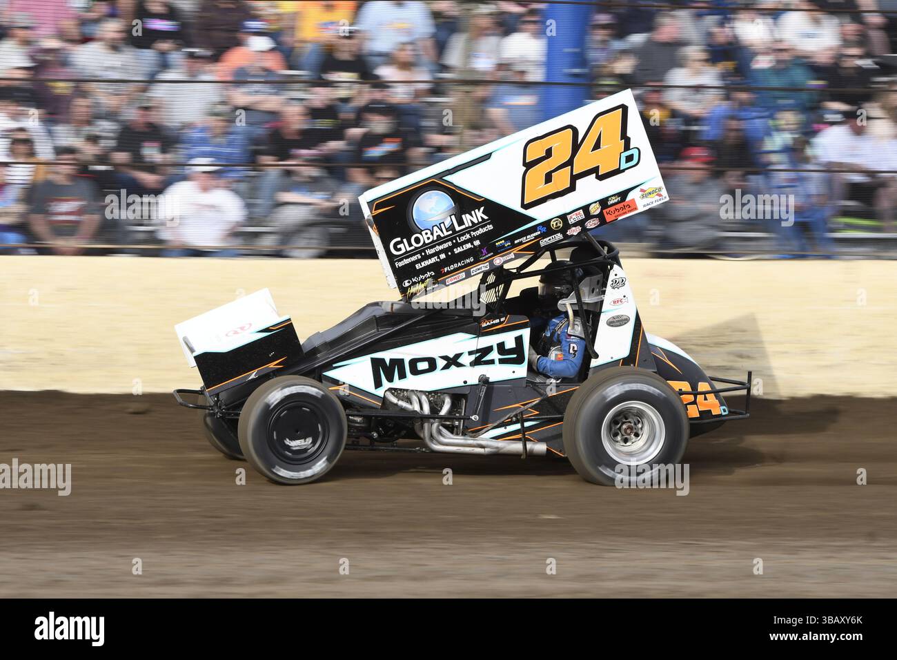KOKOMO, IN - MAY 12: Danny Sams III (24D) Rocky Anderson Racing makes a ...