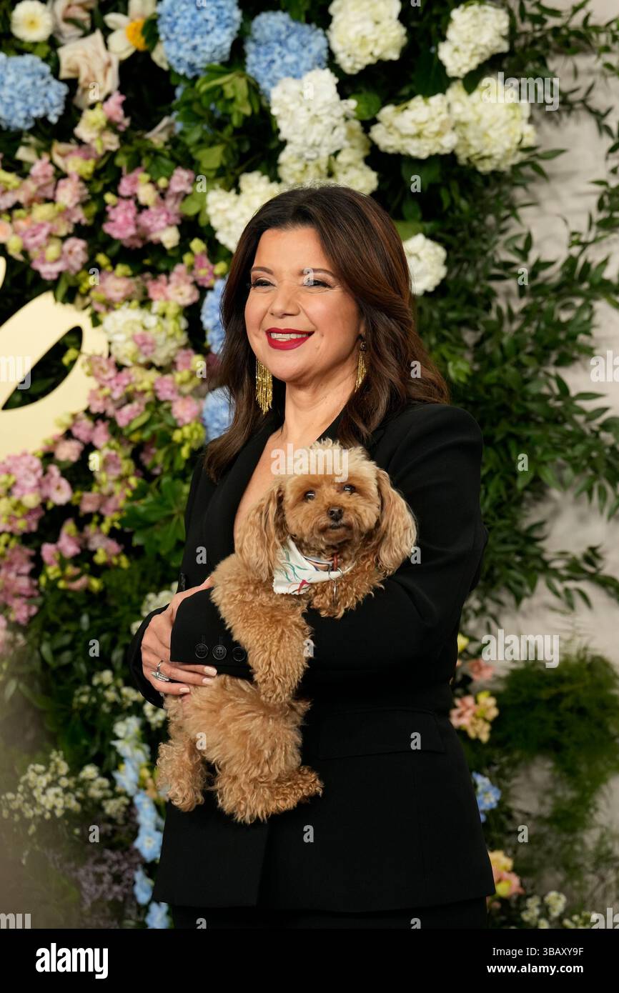 New York, USA. 13th May, 2025. Ana Navarro, dog Chi Chi attends the ...