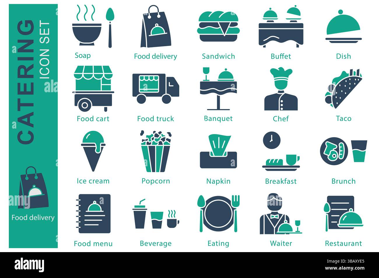 Buffet food party event Stock Vector Images - Alamy