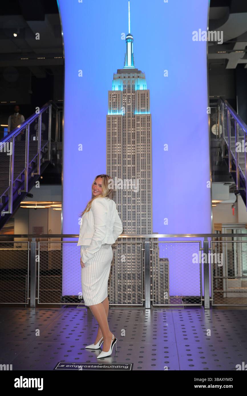 NEW YORK, NY - MAY 13, 2025: Ellie Thumann, Xandra Pohl, Hunter McGrady ...