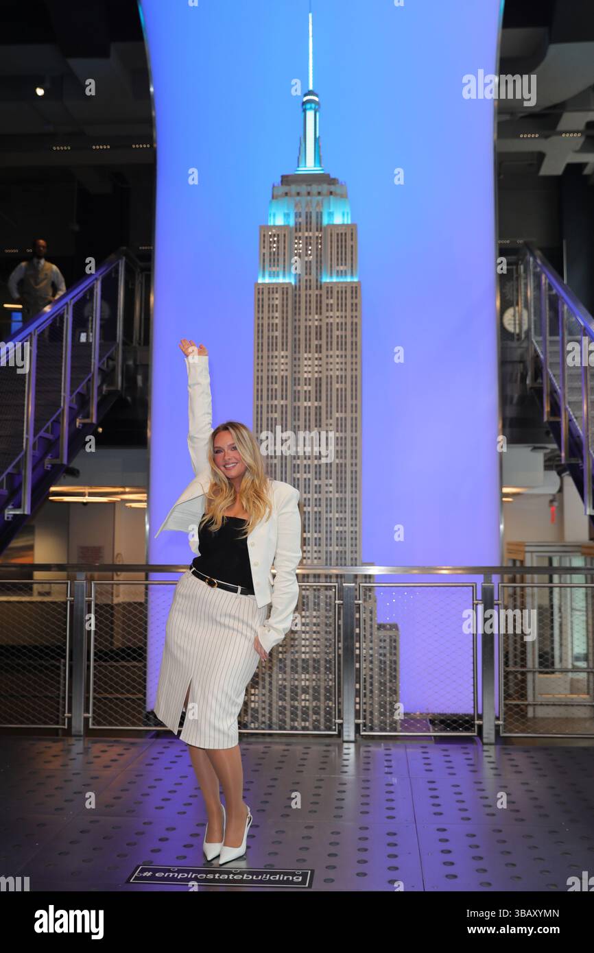 NEW YORK, NY - MAY 13, 2025: Ellie Thumann, Xandra Pohl, Hunter McGrady ...