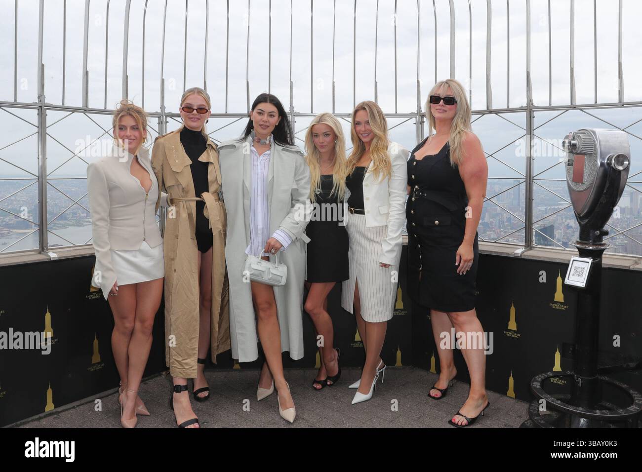 NEW YORK, NY - MAY 13, 2025: Ellie Thumann, Xandra Pohl, Hunter McGrady ...