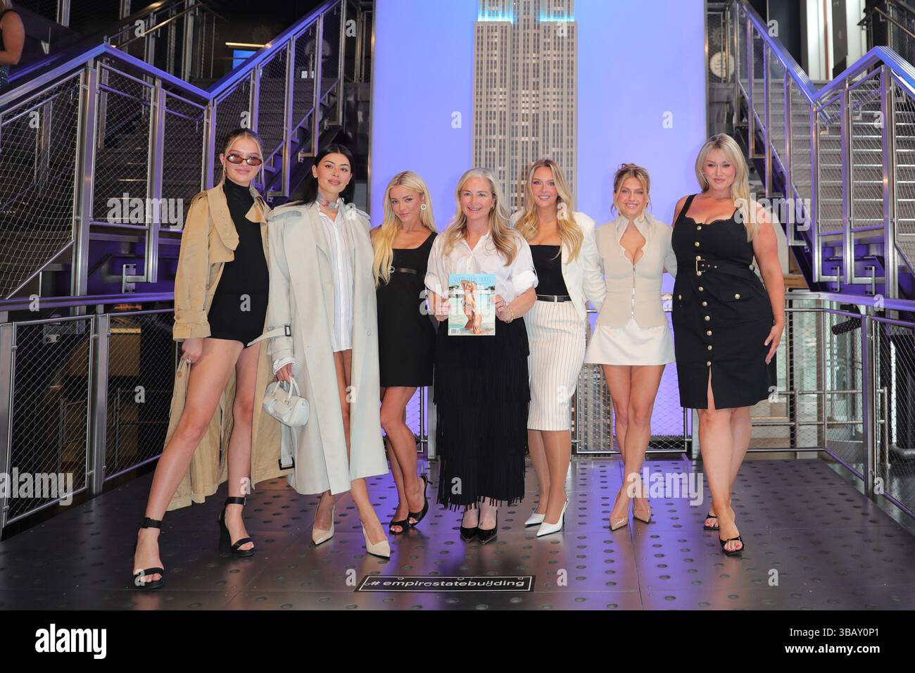 NEW YORK, NY - MAY 13, 2025: Ellie Thumann, Xandra Pohl, Hunter McGrady ...