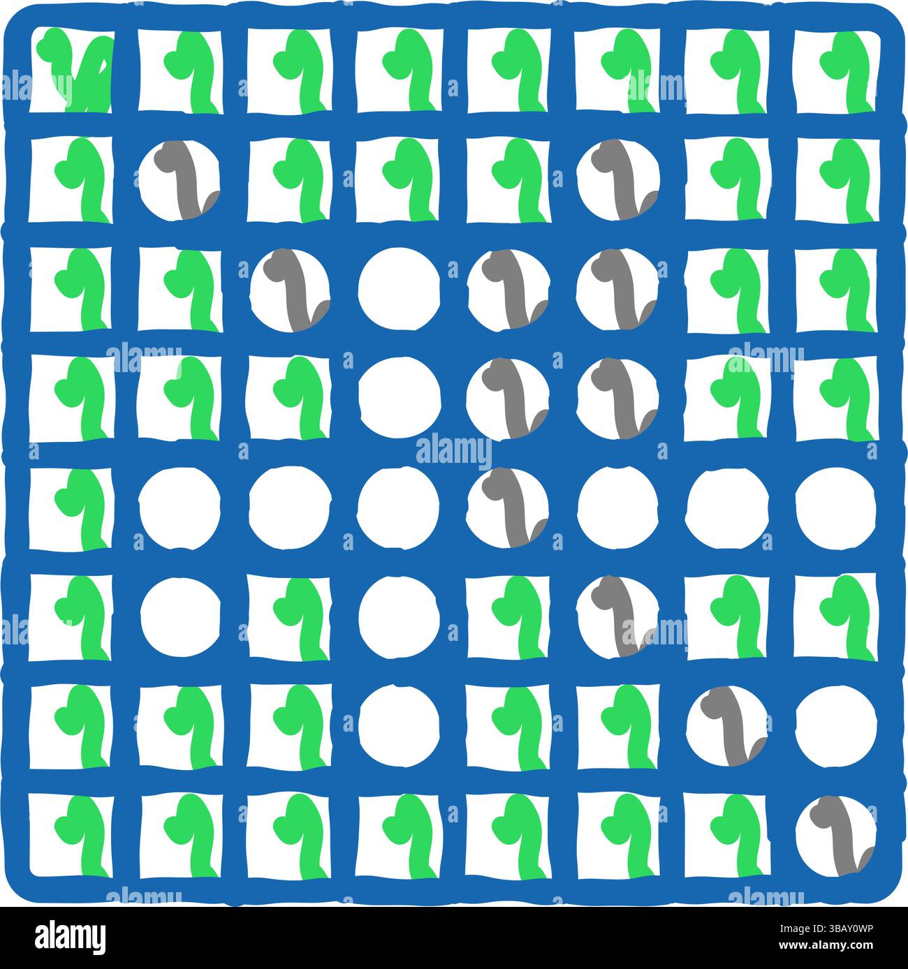othello game board table icon doodle illustration Stock Vector Image ...