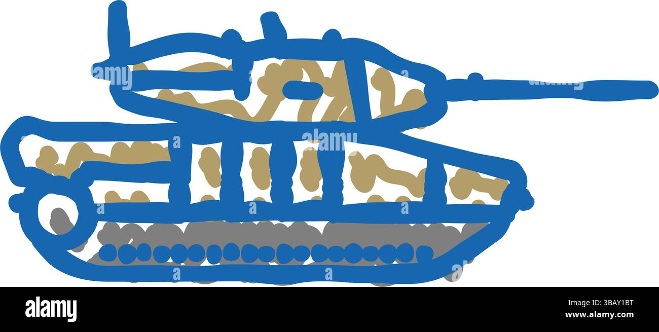 tank weapon war icon doodle illustration Stock Vector Image & Art - Alamy