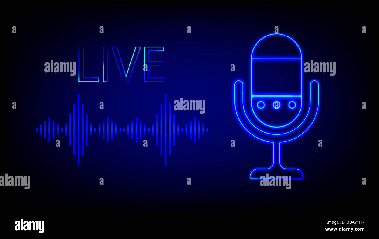 Abstract Sound Wave Blue Digital Frequency wavelength graphic design ...