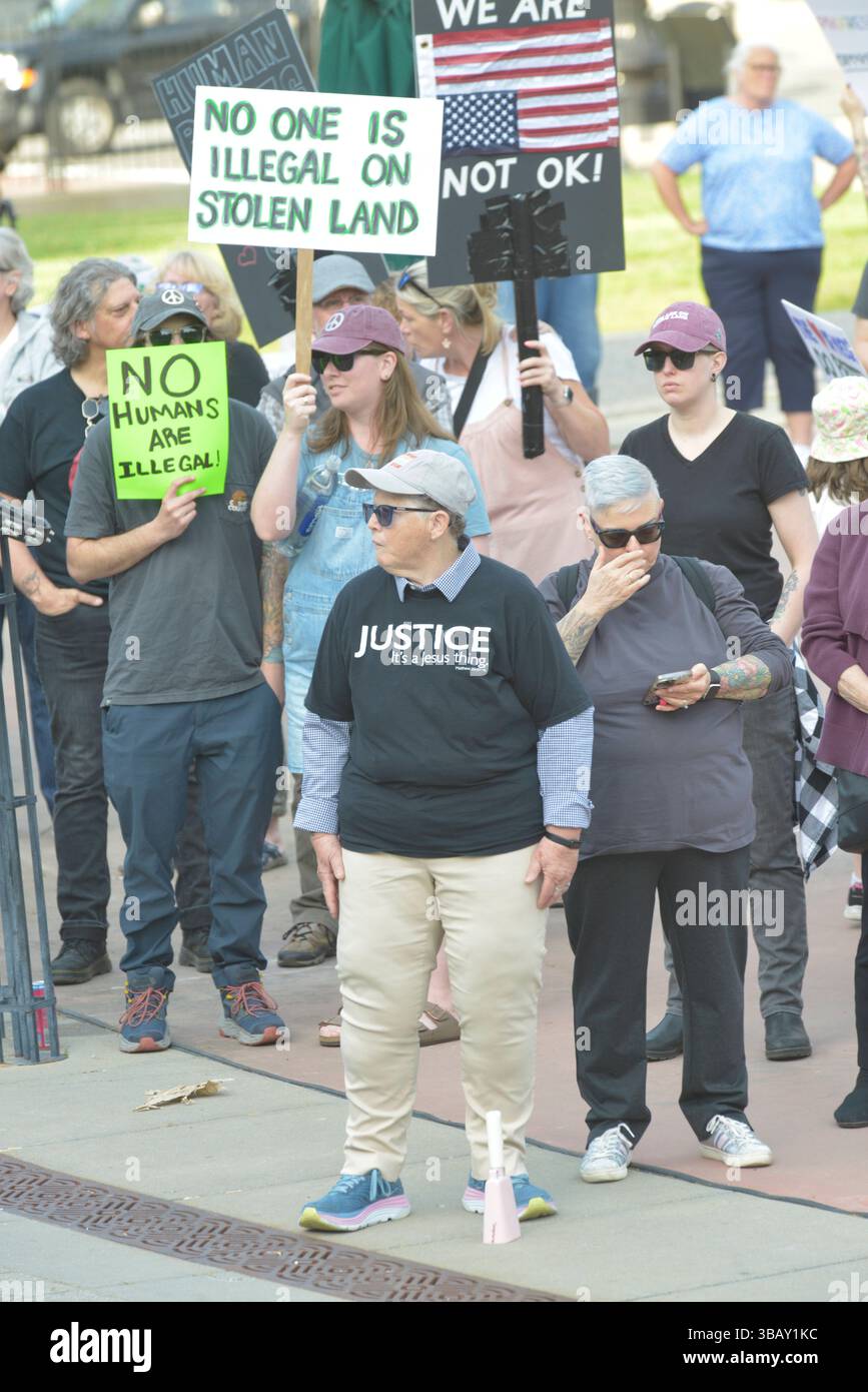 Worcester, Massachusetts, USA. May 13, 2025, Outrage builds as ...