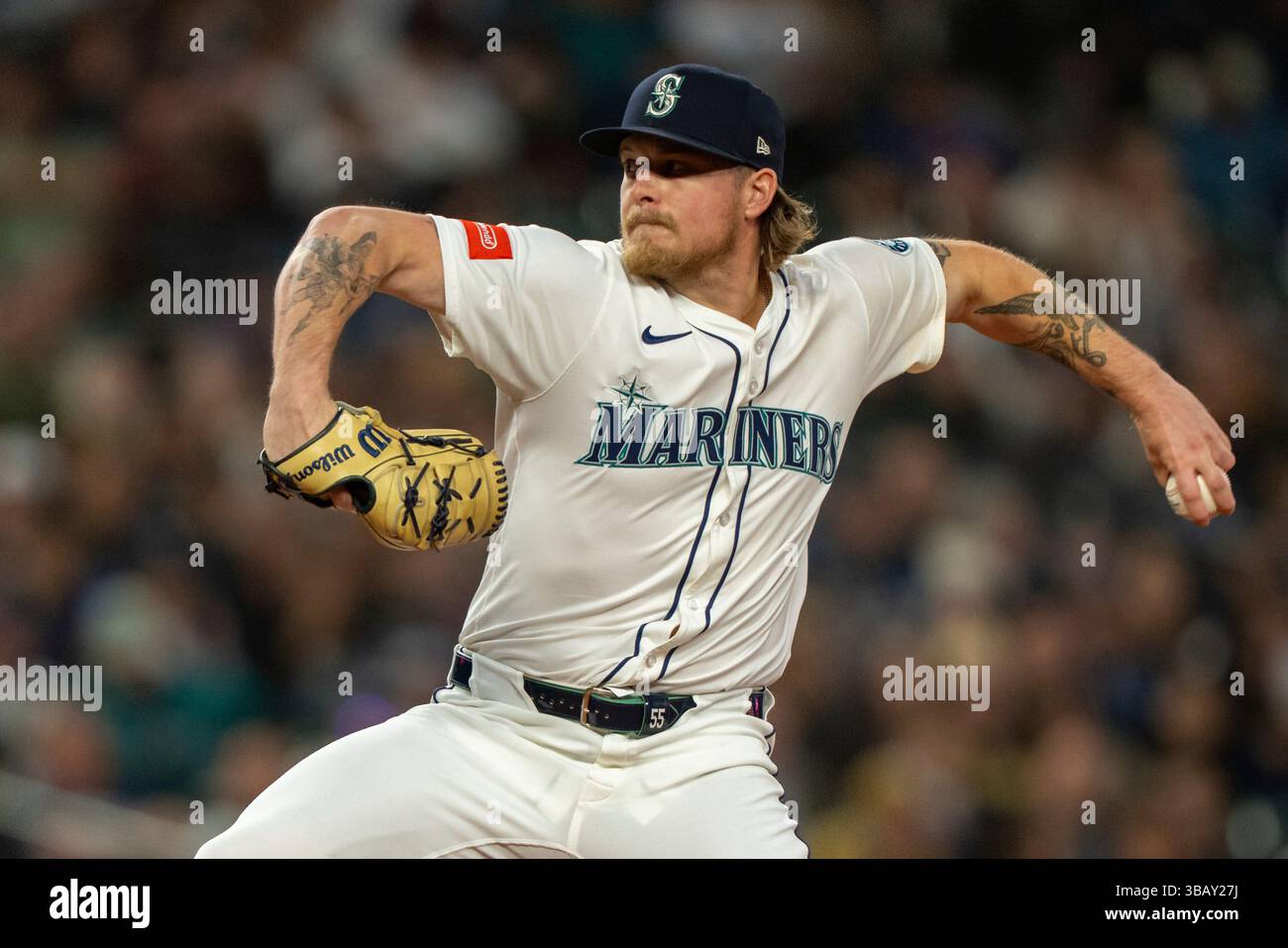 Reliever Gabe Speier delivers a pitch during the seventh inning of a ...
