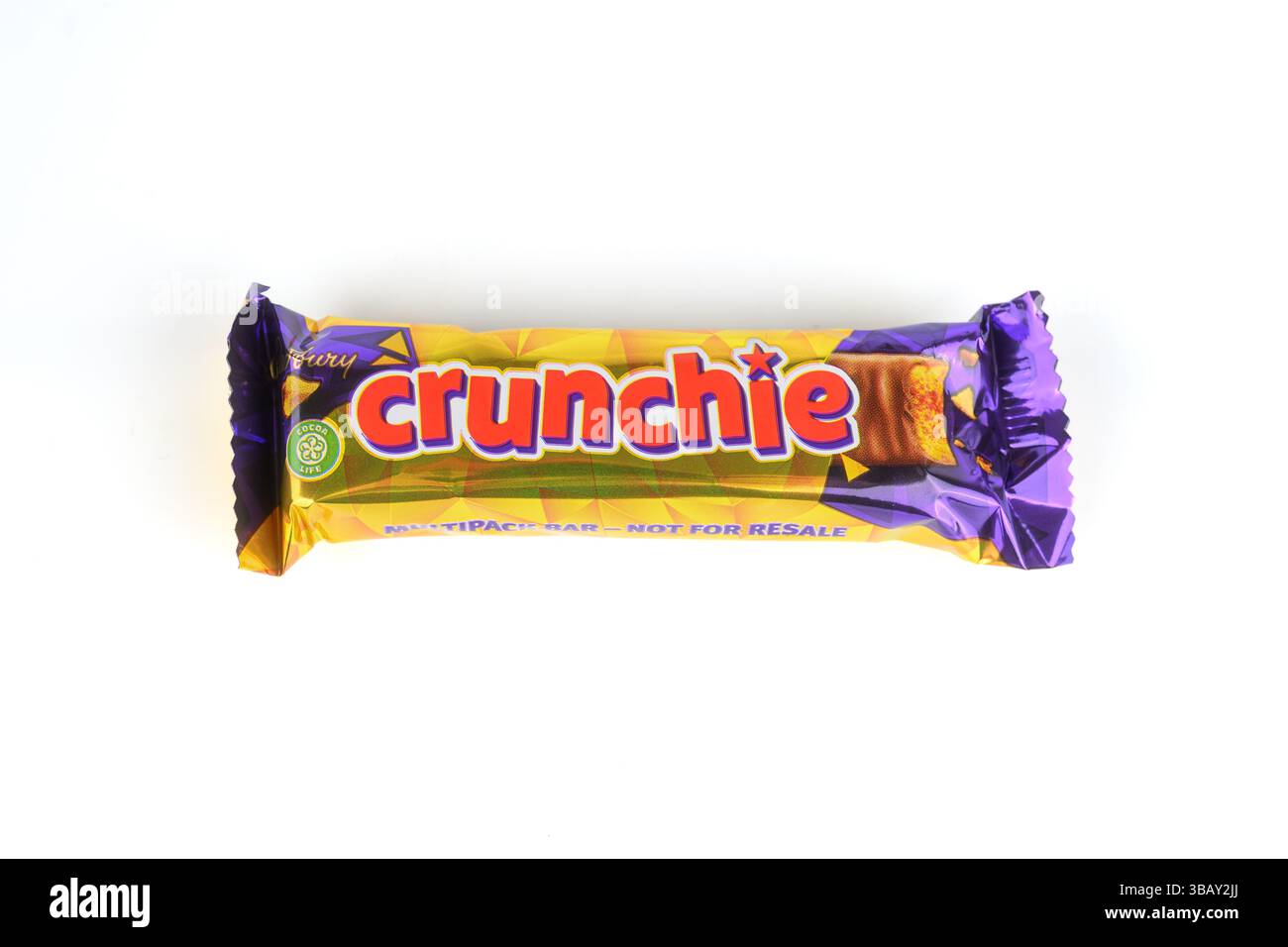 Cadbury Crunchie Chocolate Bar – Wales, UK – 10 May 2025 Stock Photo ...