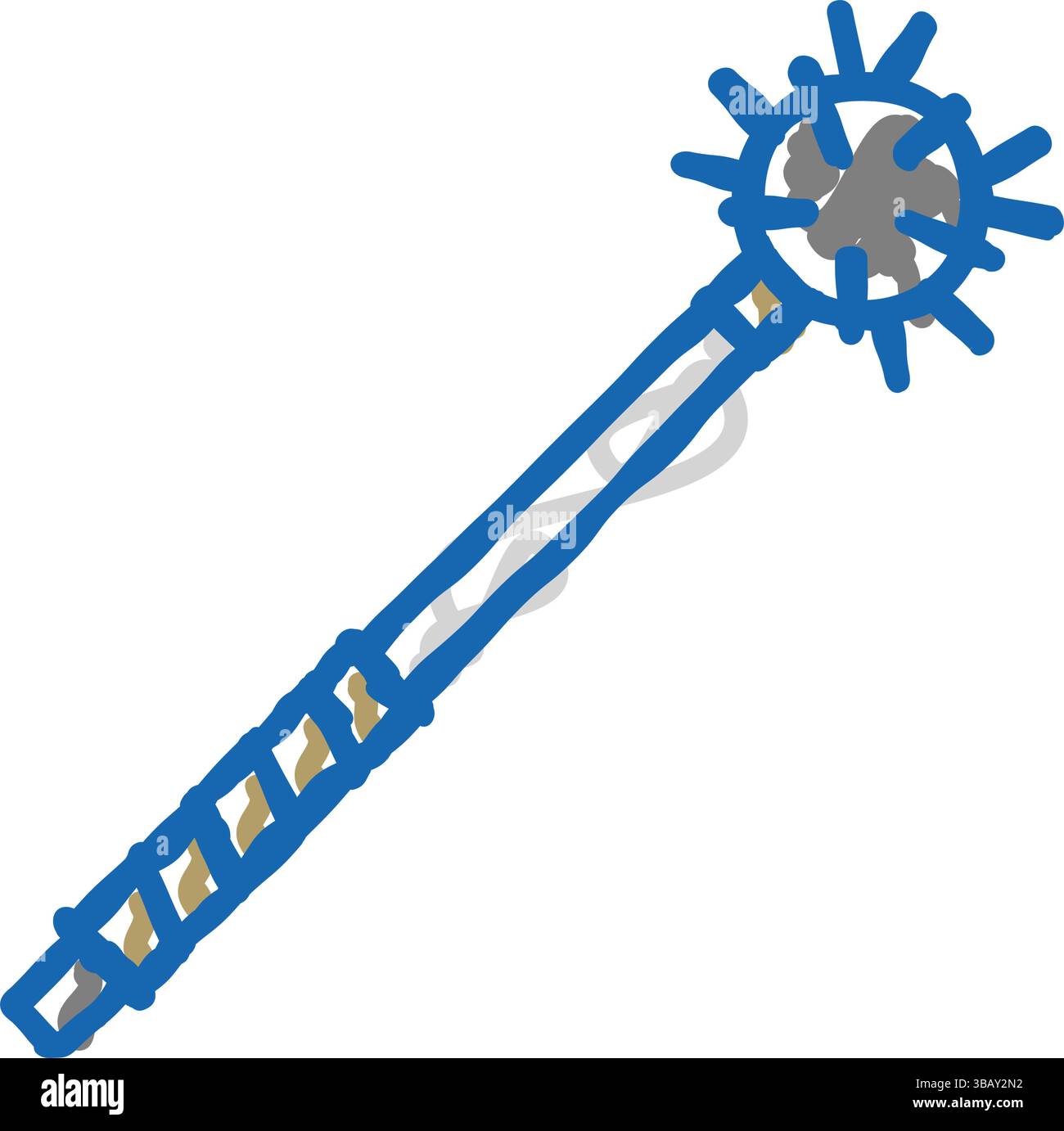 morningstar weapon military icon doodle illustration Stock Vector Image ...