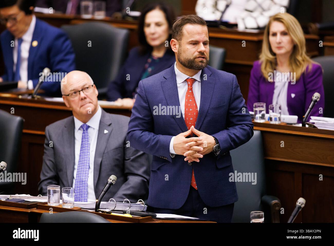 Toronto, Canada. 13th May, 2025. PC MPP David Piccini attends Question ...