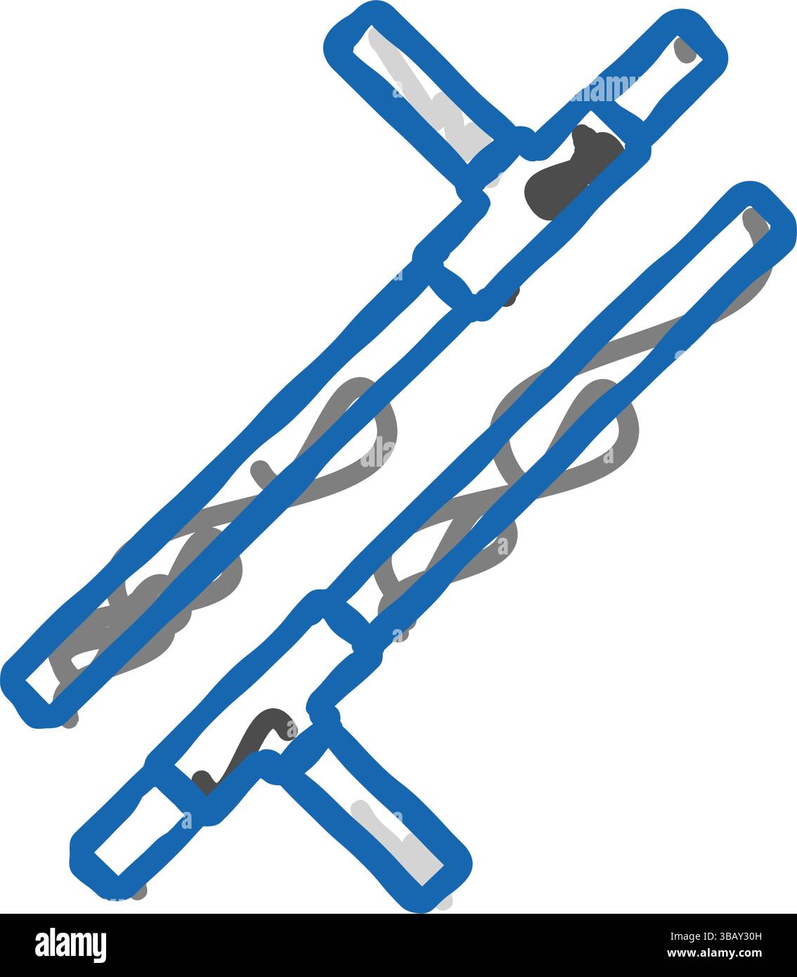 tonfa weapon military icon doodle illustration Stock Vector Image & Art ...