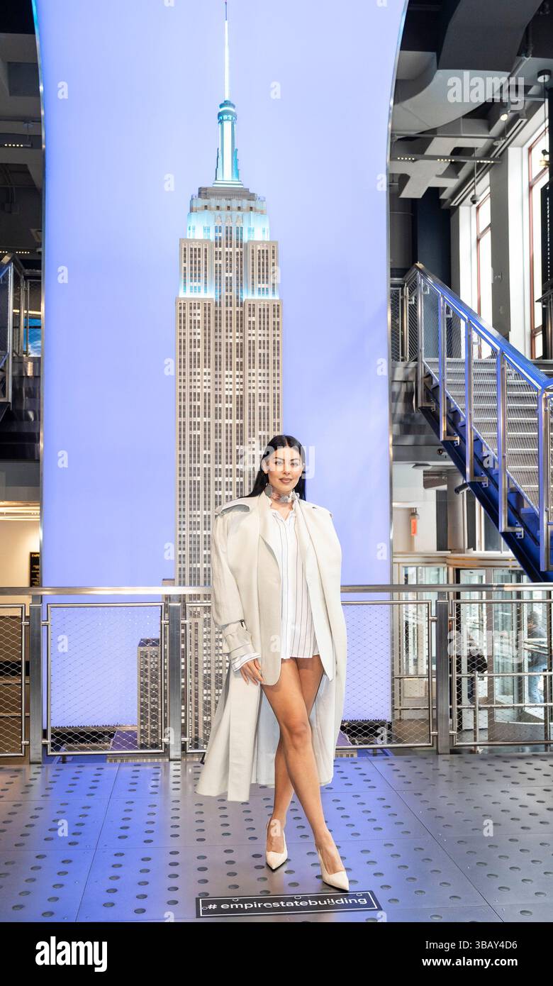 New York, NY, May 13, 2025: Lauren Chan attends ceremonial lighting to ...