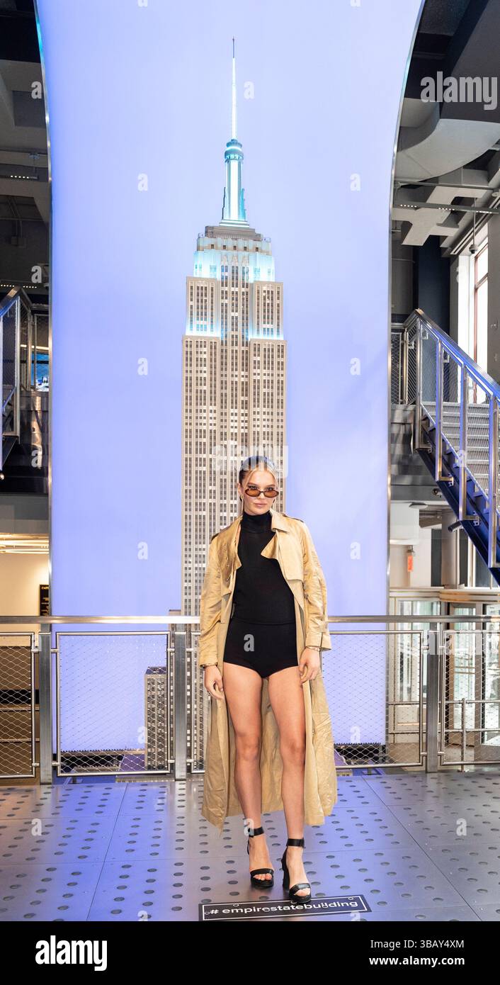 New York, USA. 13th May, 2025. Ellie Thumann attends ceremonial ...