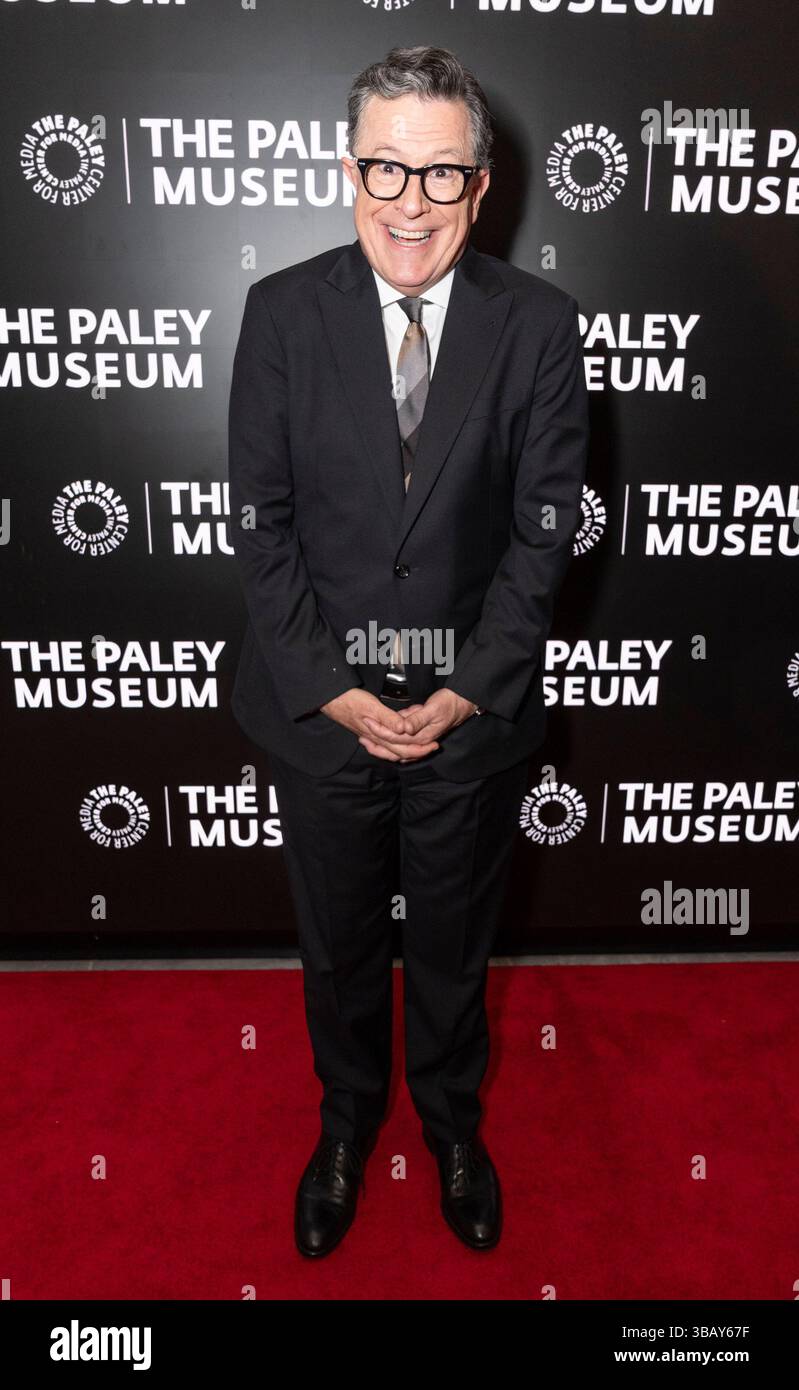 New York, NY, May 13, 2025: Stephen Colbert attends PaleyLive program ...