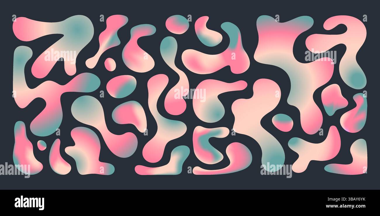Abstract animation blobs different shapes hi-res stock photography and ...