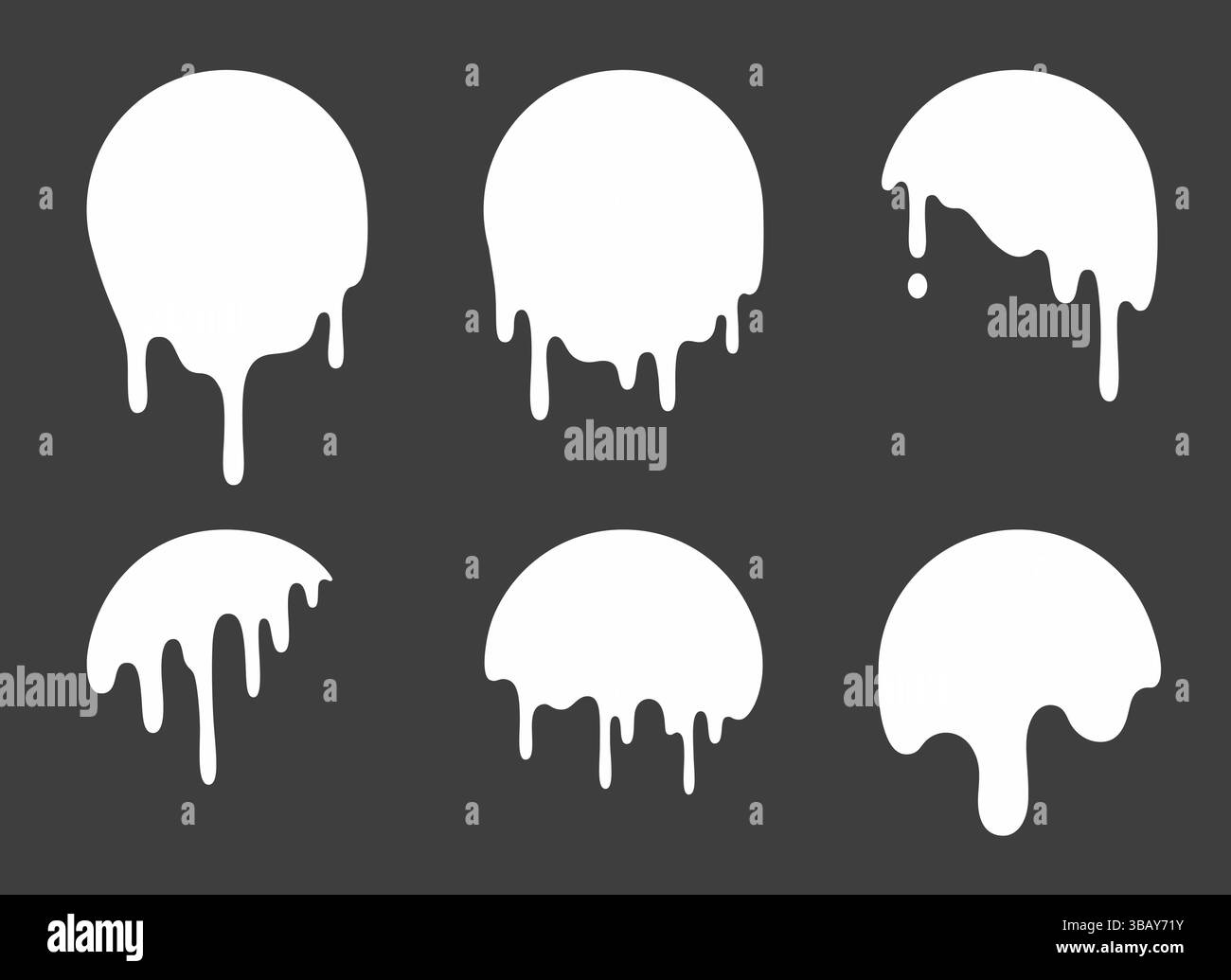Black dripping oil stains Stock Vector Images - Alamy