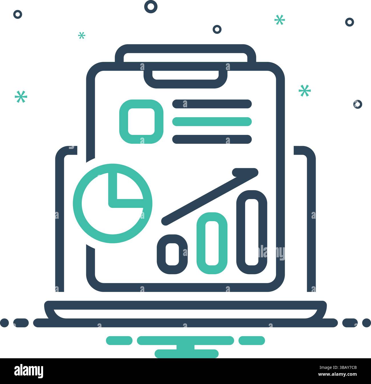 Icon reporting information Stock Vector Images - Alamy