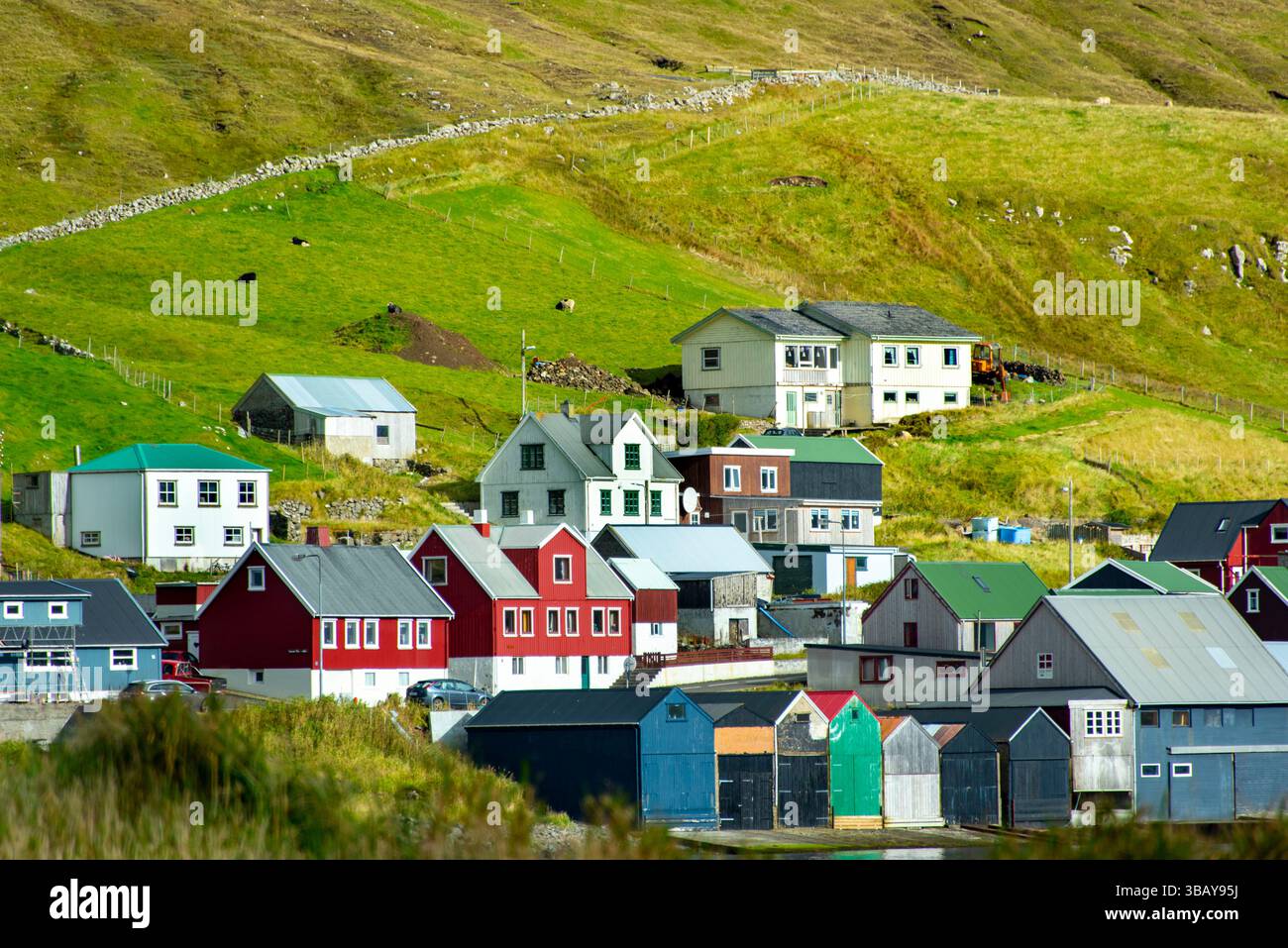 Hvalba Village on Suduroy Island - Faroe Islands Stock Photo - Alamy